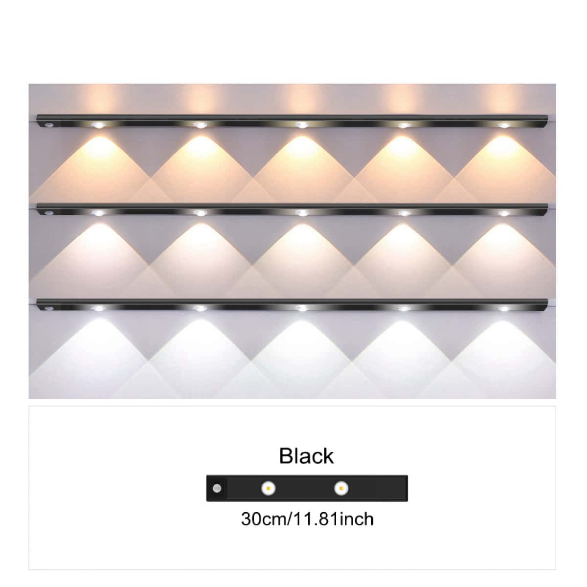 LED Cabinet Light With Motion Sensor, Ultra Thin Human Body Induction ...