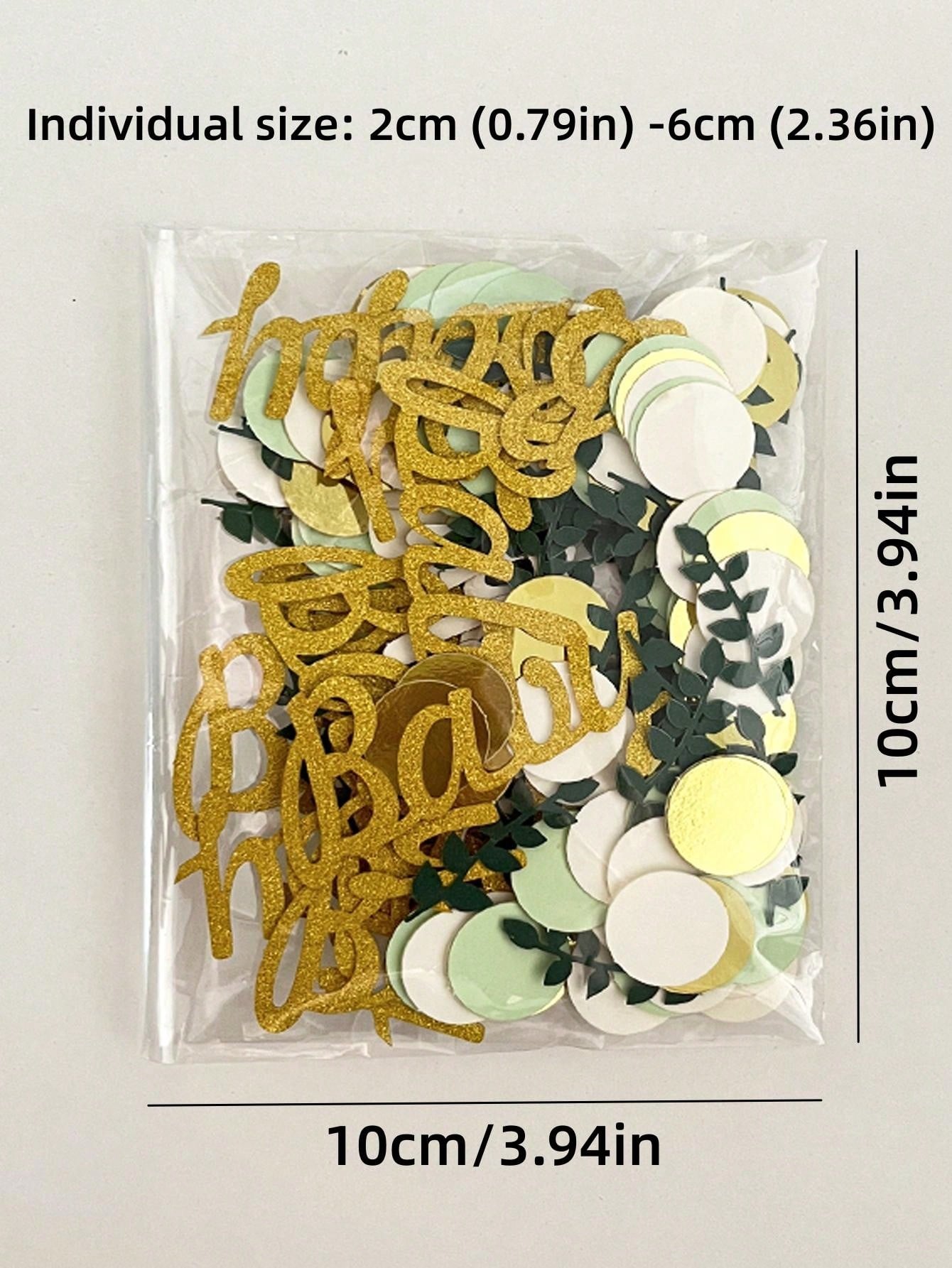 100-Pack Party Theme Decoration Confetti Eucalyptus Leaves Pink Discs ...