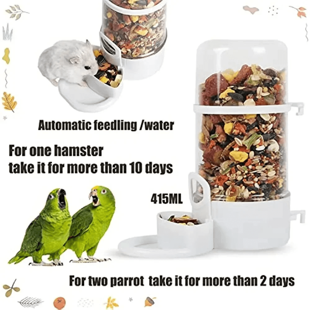 1pc Automatic Bird Water Food Dispenser Parrot Cage Waterer Feeder Bird ...