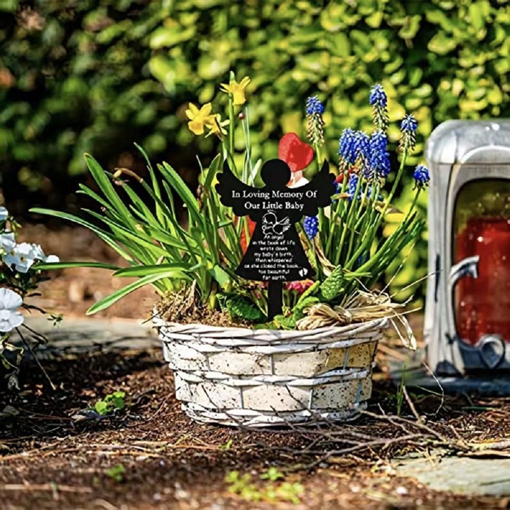 1PC Pet Stake Memorial Grave Dog Cross Markers Cemetery Plaque Marker ...