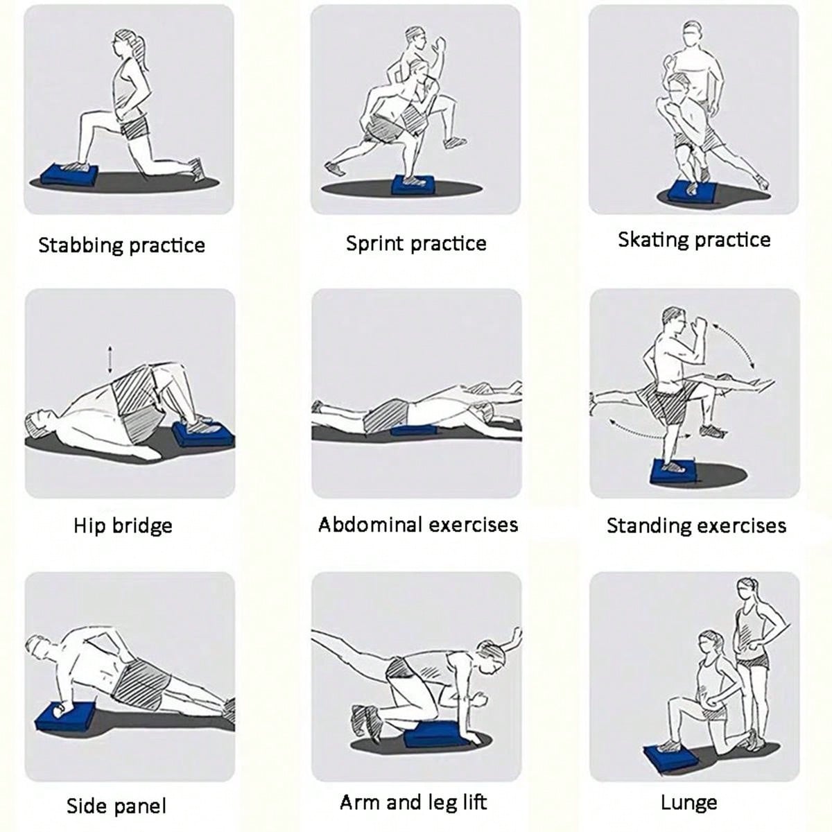 Balance Pods Stability Balance Disc Trainer Pad Board Core Body ...