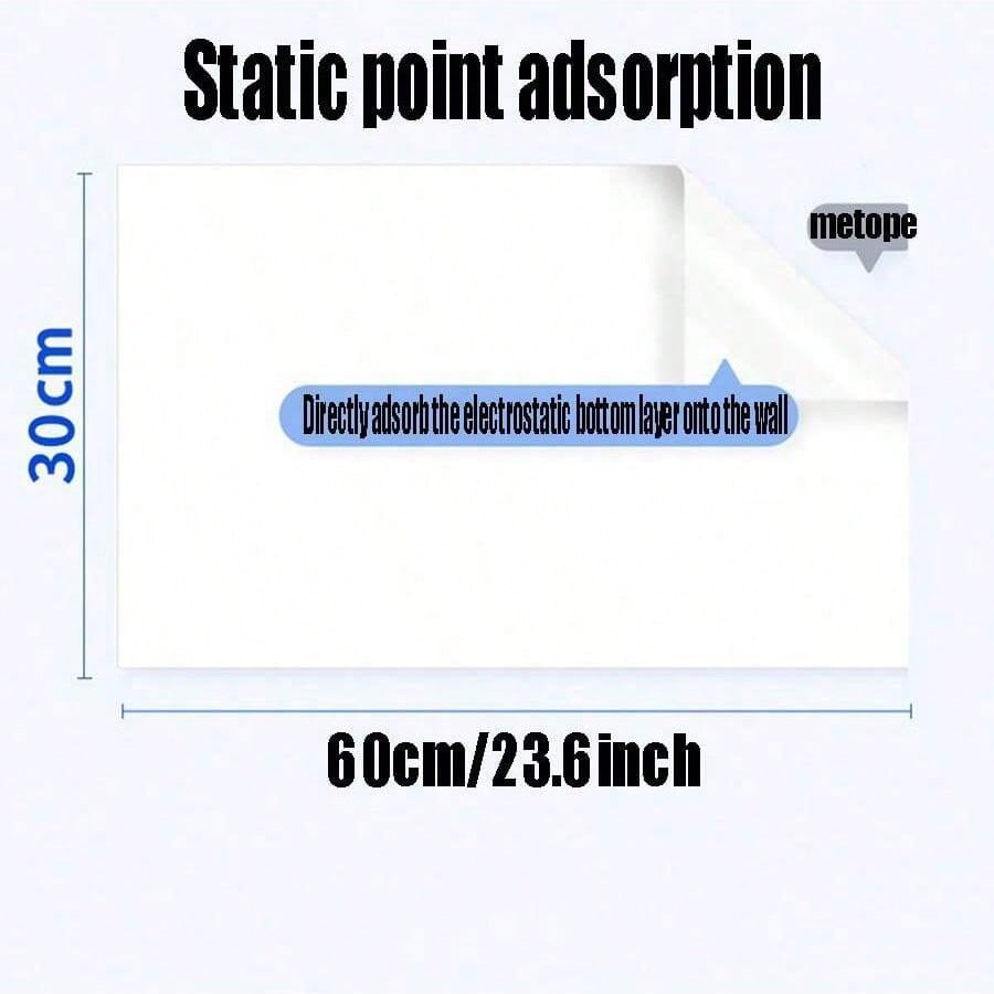 1pc Removable And Writable Plastic Whiteboard Sticker, No Trace On ...