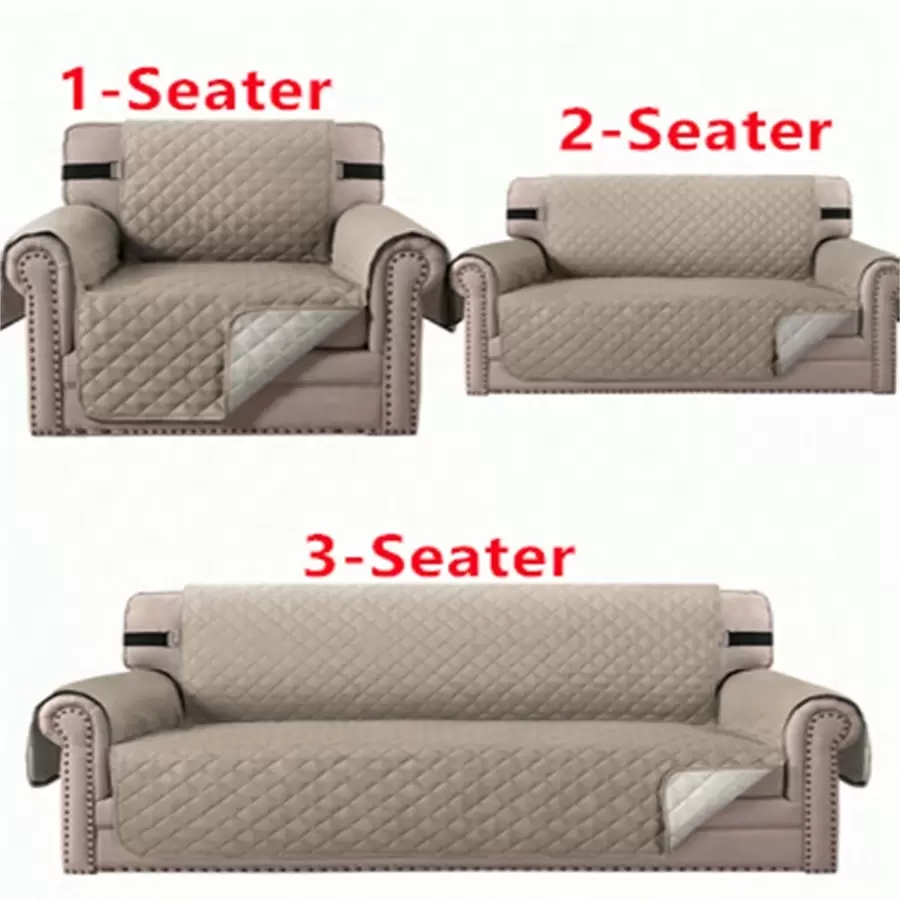 Reversible Sofa Cover Couch Slipcover Water-Repellent Anti-Slip ...