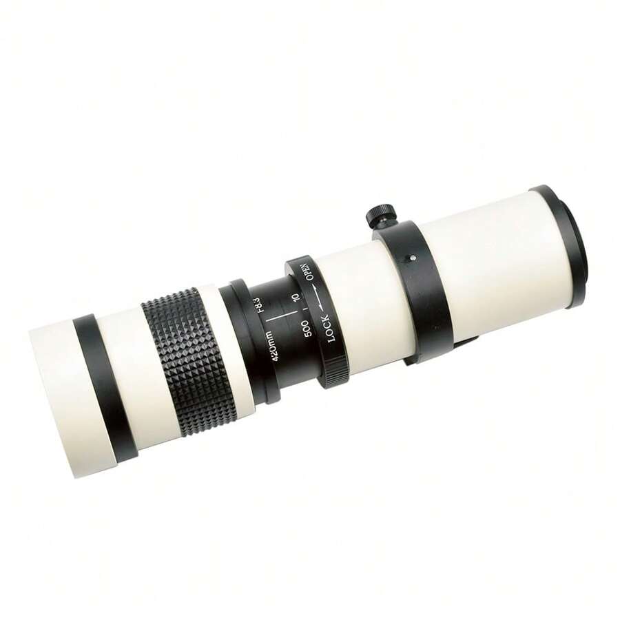 lightdow Lightdow 1 Pieza Lente Súper Teleobjetivo Blanca De 420-800 Mm ...