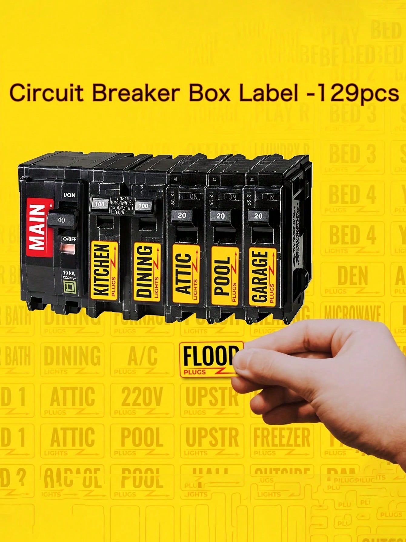 1pc Circuit Breaker Box Label Sticker For Easy Identification And ...