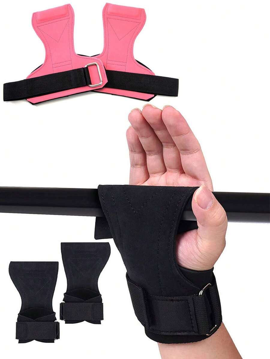 1pair Pink Fitness Resistance Band - Pink Pull Up Assistance Band And ...