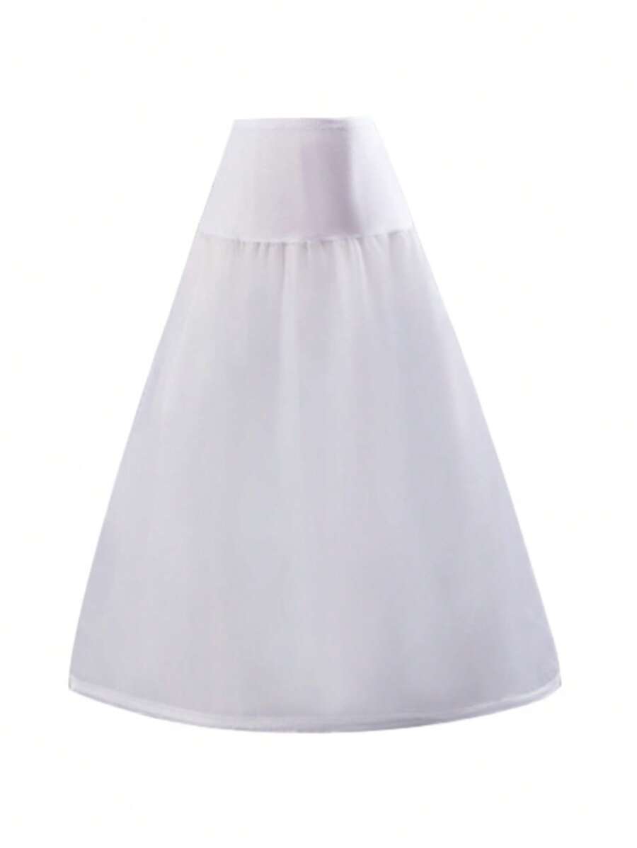 1pc Adult Steel Boned A-Line Elastic Waist Crinoline Petticoat Slip ...