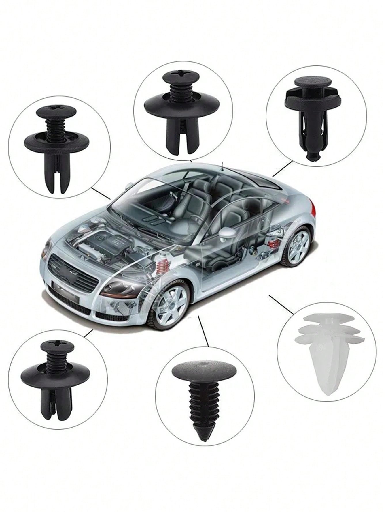 100-in-1 Automotive Plastic Rivet Fasteners, Suitable For Securing ...