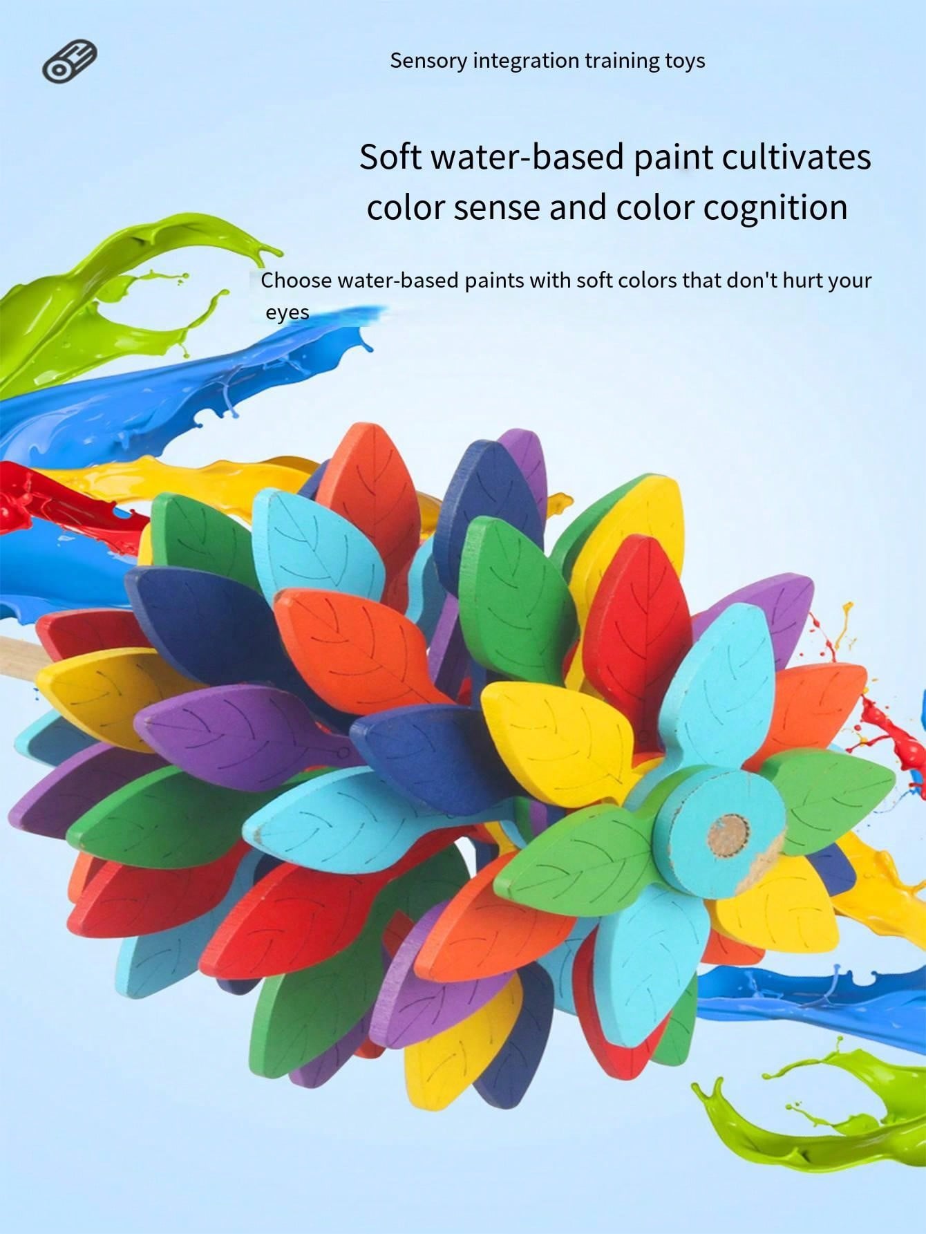 Stress Relief Lollipop Shaped Wooden Fidget Toy With Fibonacci Spiral ...