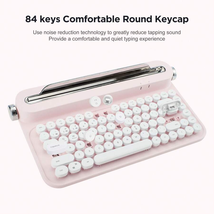 Yunzii Actto B305 Wireless Typewriter Keyboard Retro Bt Aesthetic