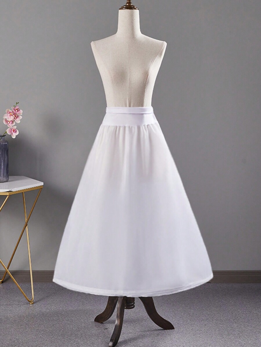 1pc Adult Steel Boned A-Line Elastic Waist Crinoline Petticoat Slip ...