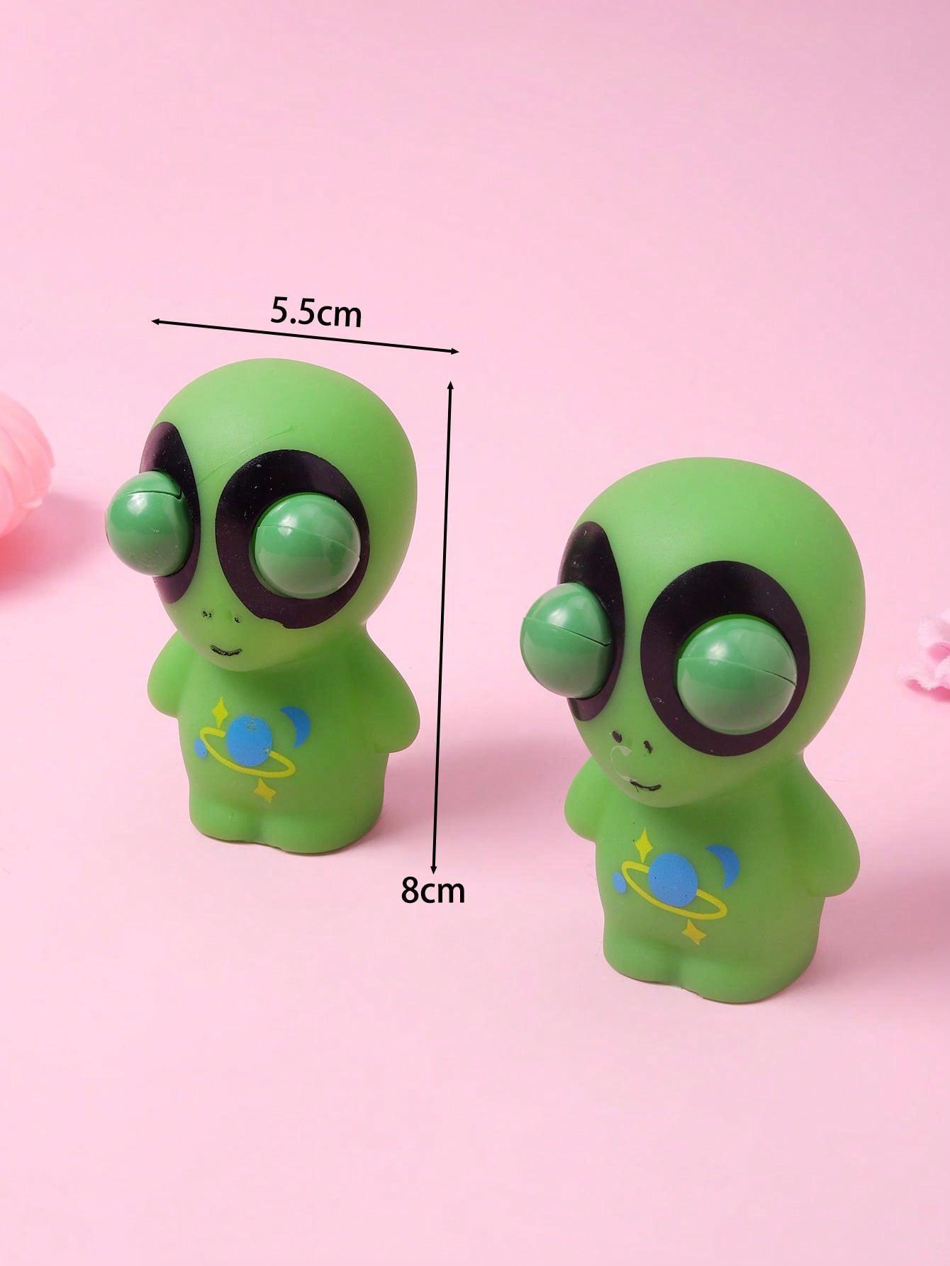 1pc Alien Shaped Squeeze Toy With Bulging Eyeballs For Stress Relief ...