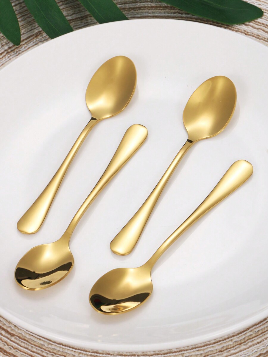 4/8/12pcs Stainless Steel Teaspoon, Coffee Stirring Spoon, Small Spoon ...