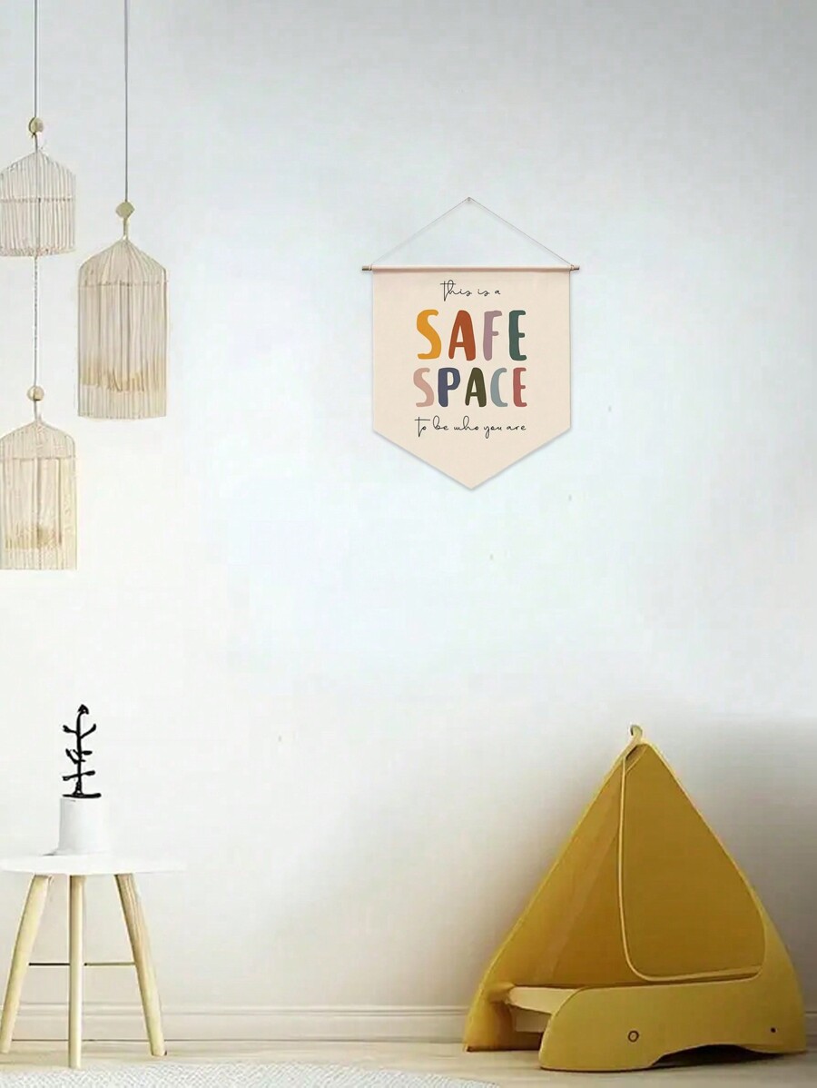 1pc Safe Space Wall Hanging , Counseling Banner For Schools, Office ...