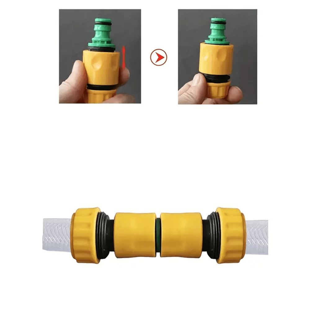 A Set Of 2pcs Plastic Double Extended Hose Repair Joint, Two-way ...
