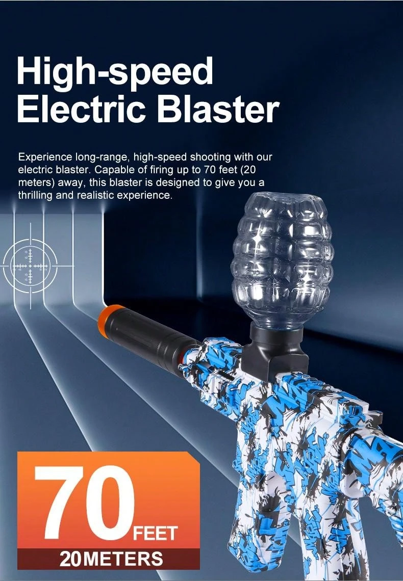 M416 Electric Blaster Gun Toys, Splatter Ball Blaster With Rechargeable ...