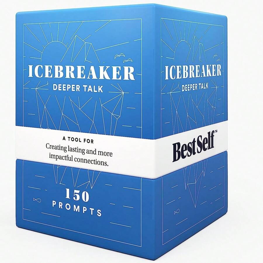 BestSelf Icebreaker Deeper Talk Deck - Conversation Starter Card Pack ...