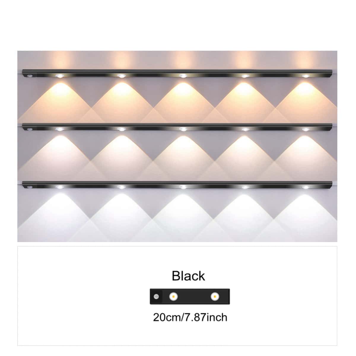 LED Cabinet Light With Motion Sensor, Ultra Thin Human Body Induction ...