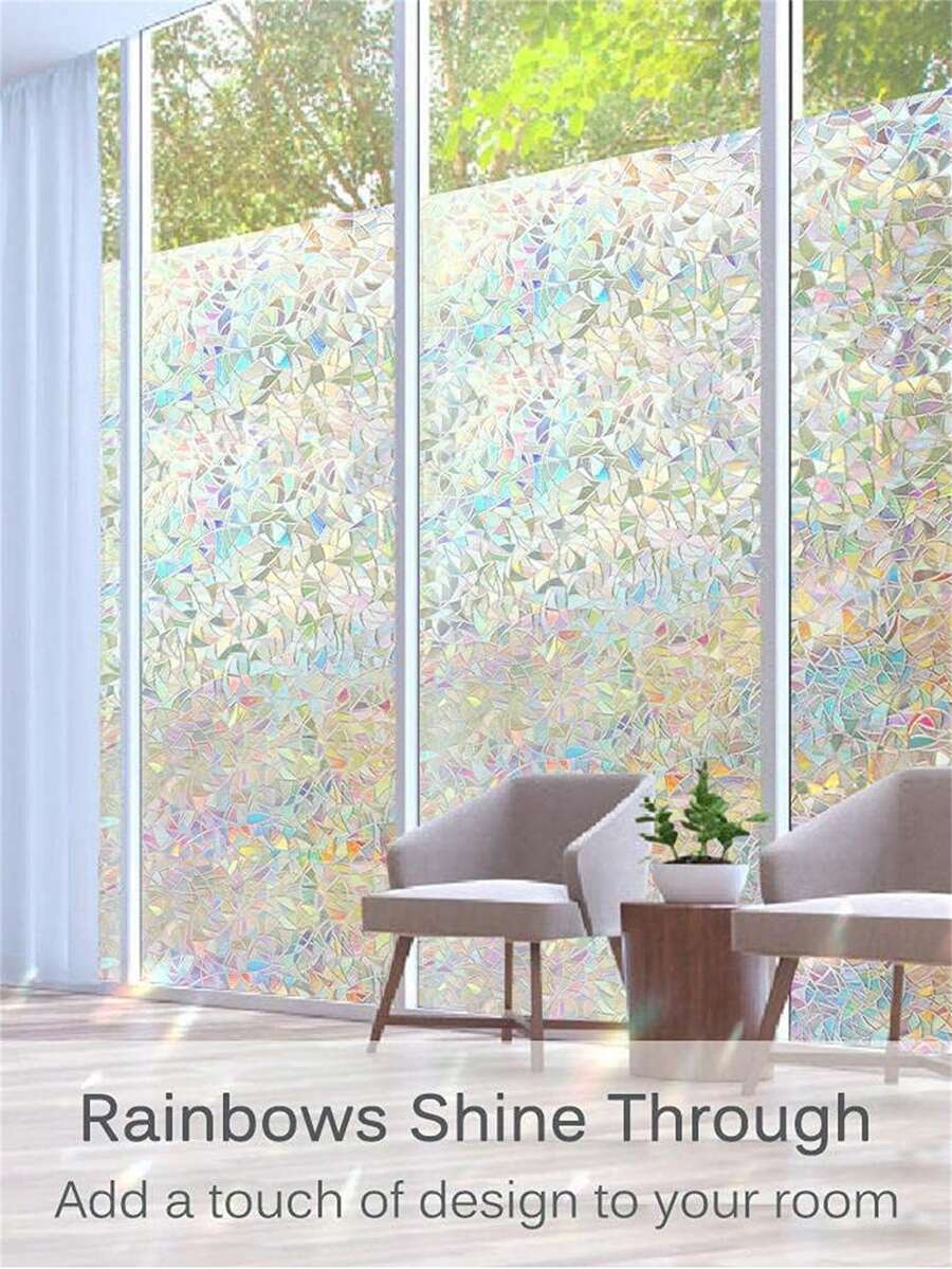 1 roll Window Privacy Film Static Clings Vinyl 3D Decals, Stickers ...
