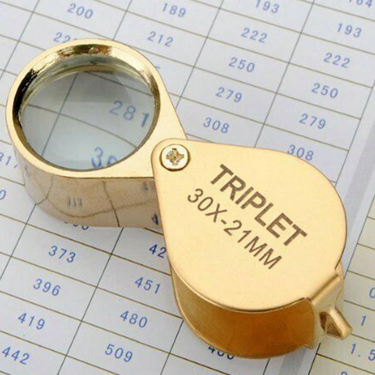 30x High Power Metal Magnifying Glass, Foldable Portable Magnifying ...