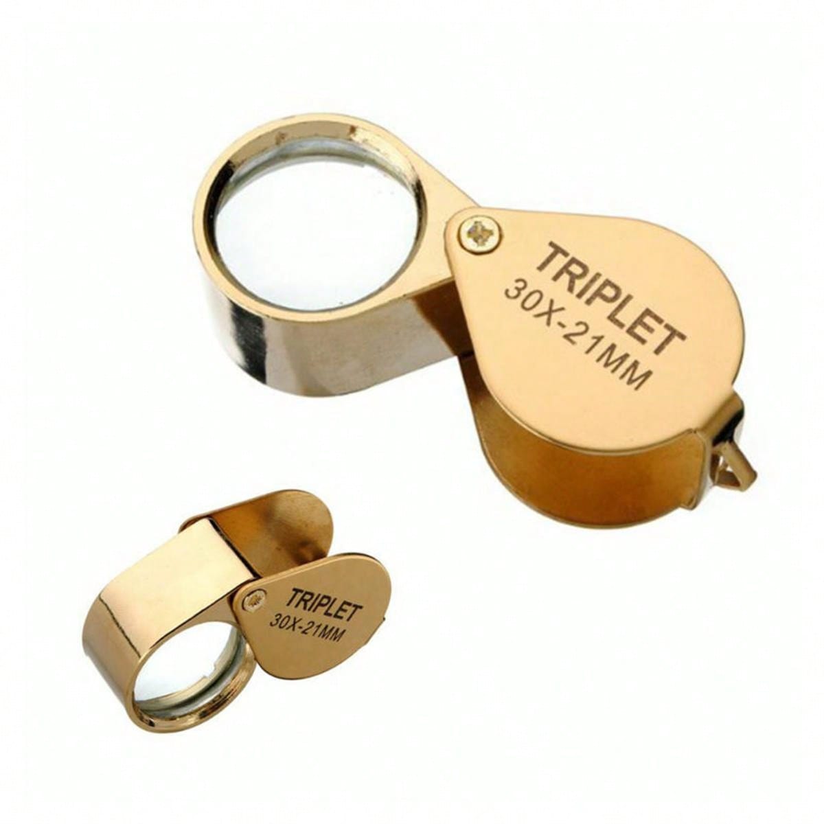 30x High Power Metal Magnifying Glass, Foldable Portable Magnifying ...