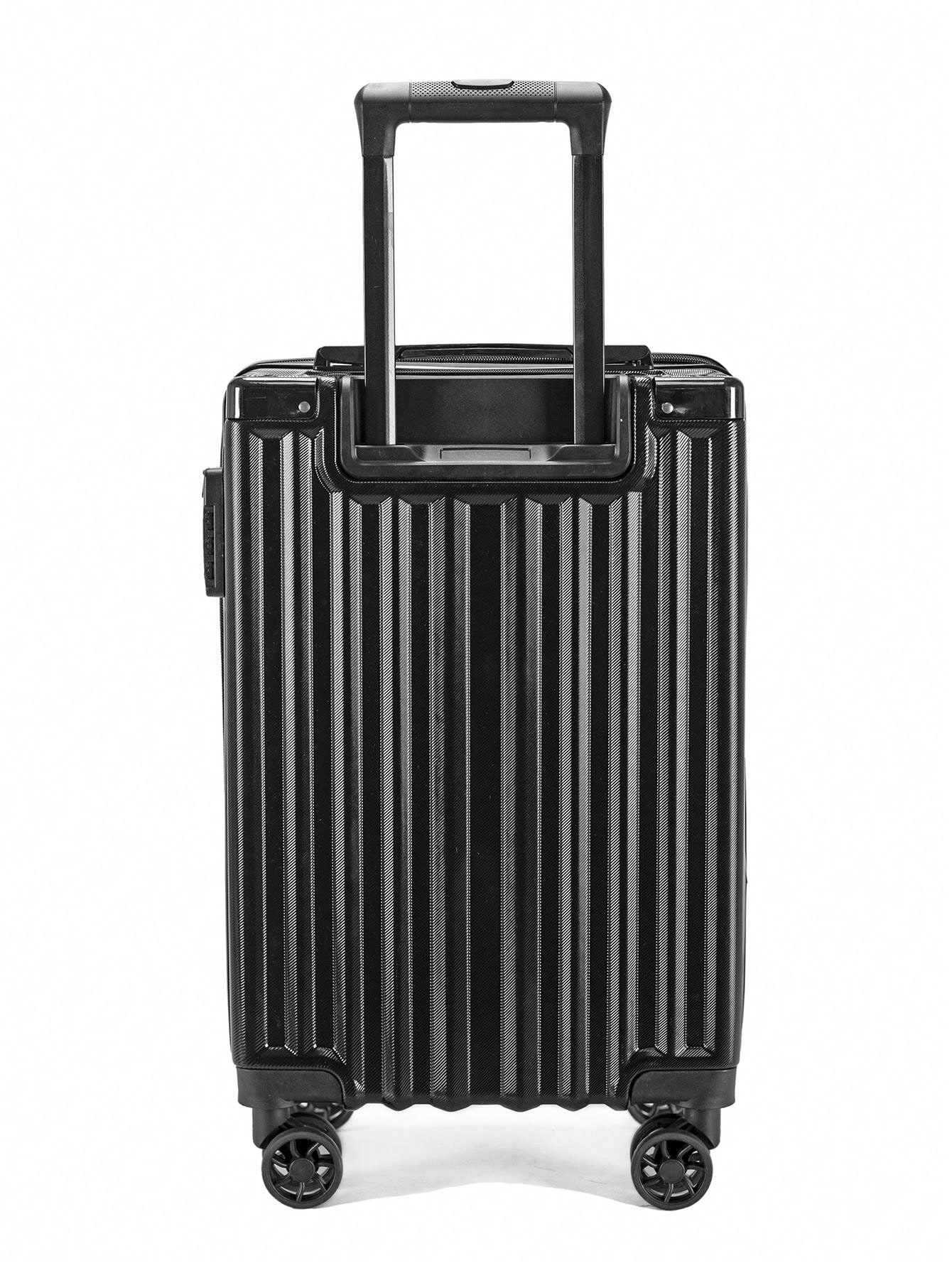 Black Wheeled Luggage Suitcase With 360-Degree Spinner Wheels, For ...