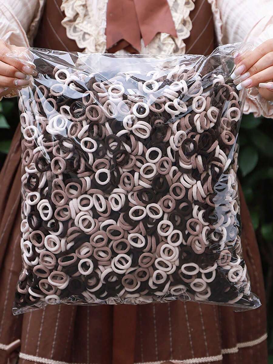 100pcs Random Color Mini Hair Elastics | SHEIN USA