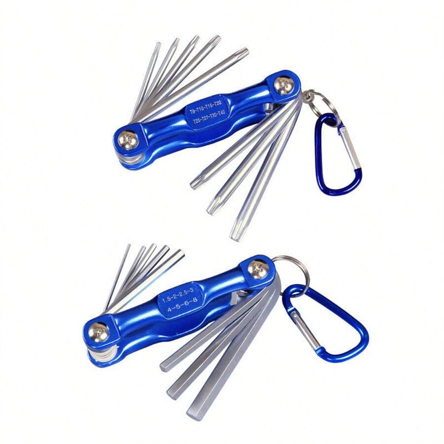 Folding Hex Wrench Set With Imperial And Metric Allen Wrenches, Plum ...
