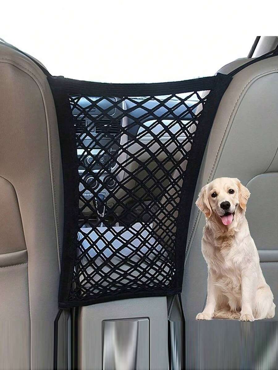 Premium Dog Car Net Barrier with Auto Safety Mesh and Stretchable ...