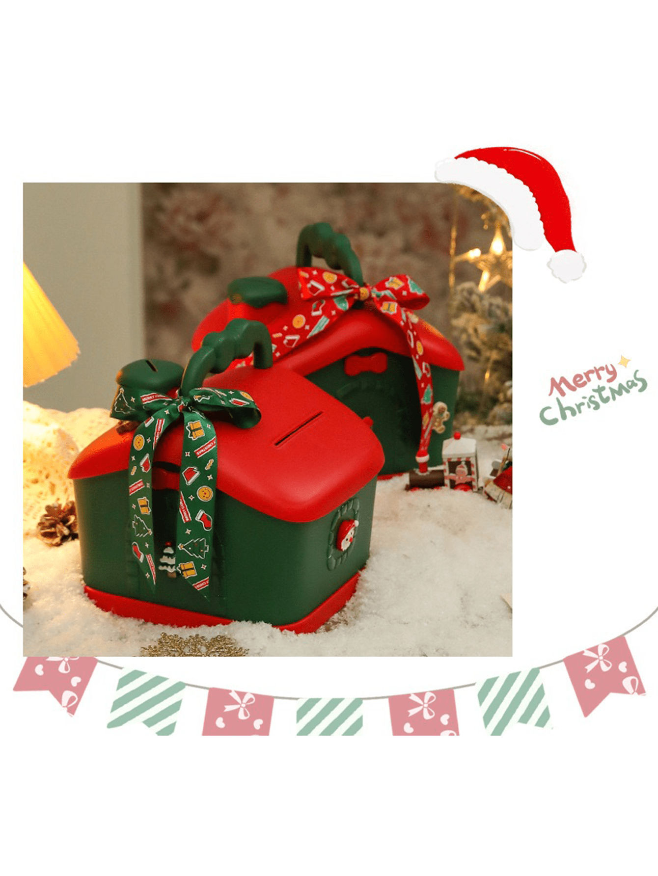 New Christmas Gift Storage Box Apple Money Box For Christmas Eve ...