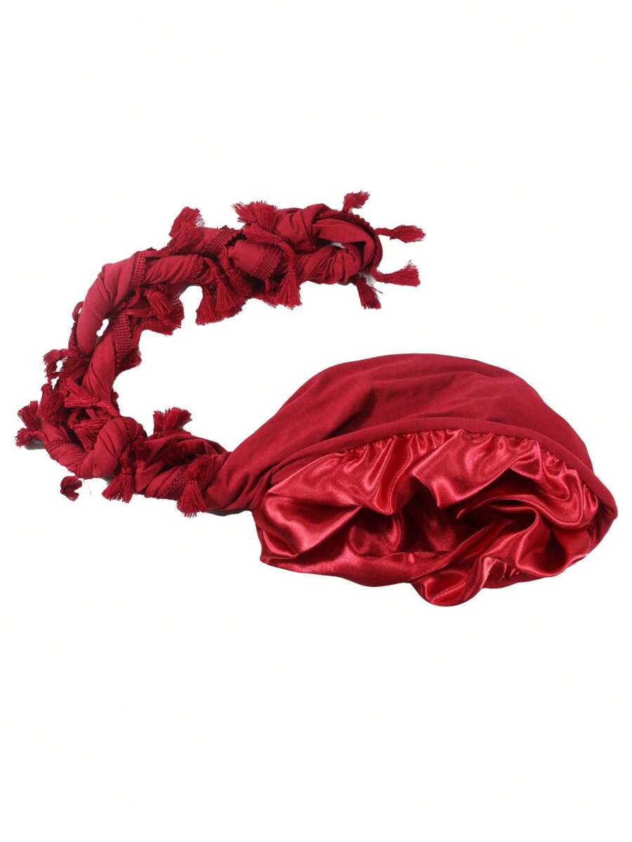 1pc Fringed Turban, Halo Headband, Silky Lined Turban, Unisex Woolen ...