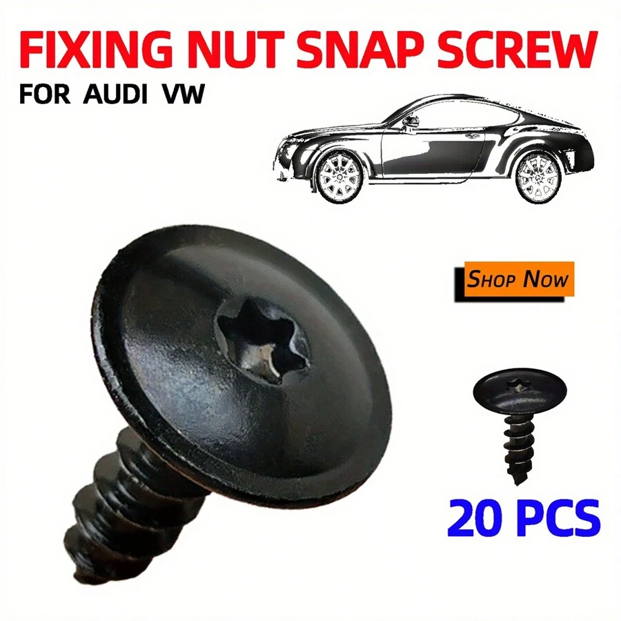 5mm Black Torx Screw Car Engine Under Cover Splash Guard Self-tapping ...