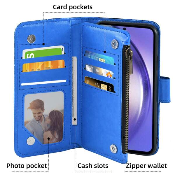 Cute Glitter Zipper Wallet Phone Case For Moto G Stylus Power Play Stylo 4G 5G UW Edge+ 2020 ...