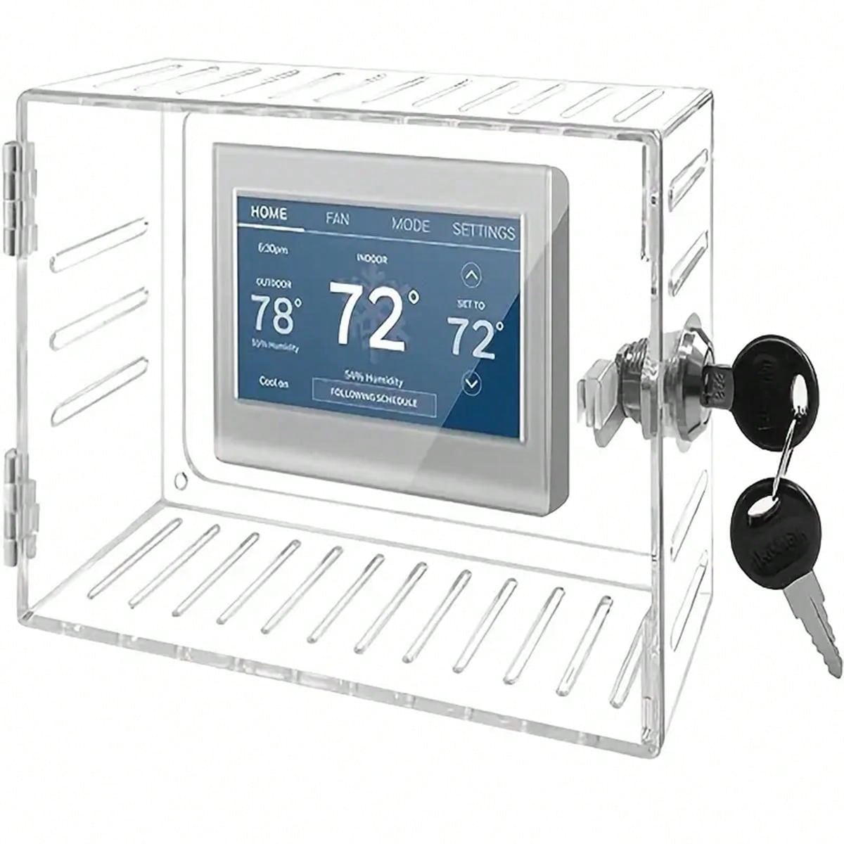 1pc Universal Thermostat Lock Box With Key, Thermostat Protection ...