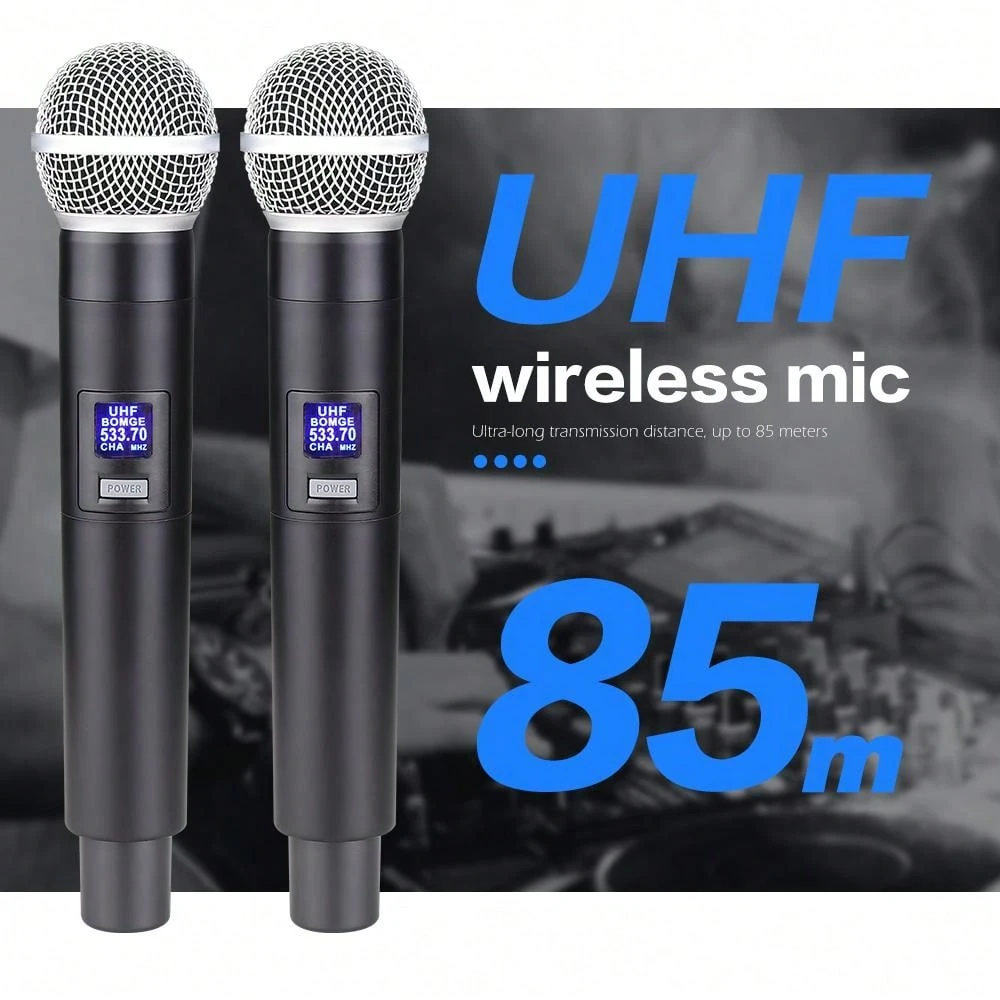 Consola Mezcladora Bomge 06e Uhf De Micrófono Inalámabrico De Doble ...