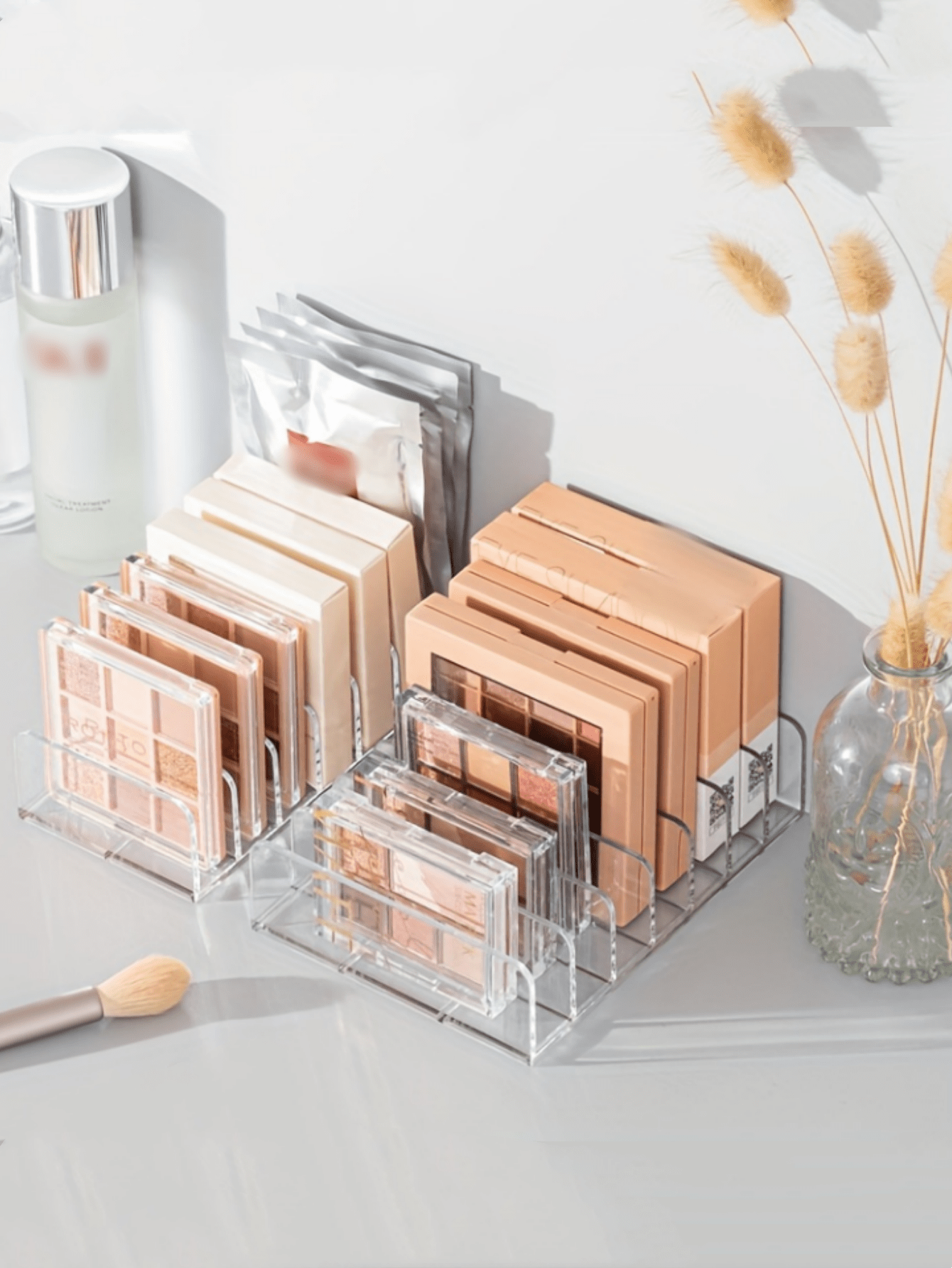 1 Desktop Storage Cabinet, Desktop Cosmetics Storage Box And ...