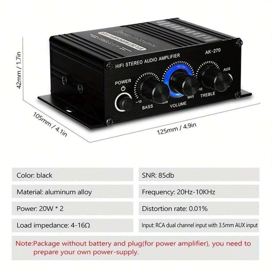 A Set Of Audio Amplifier Channel 2.0 Hifi Amplifier Home Digital Audio ...