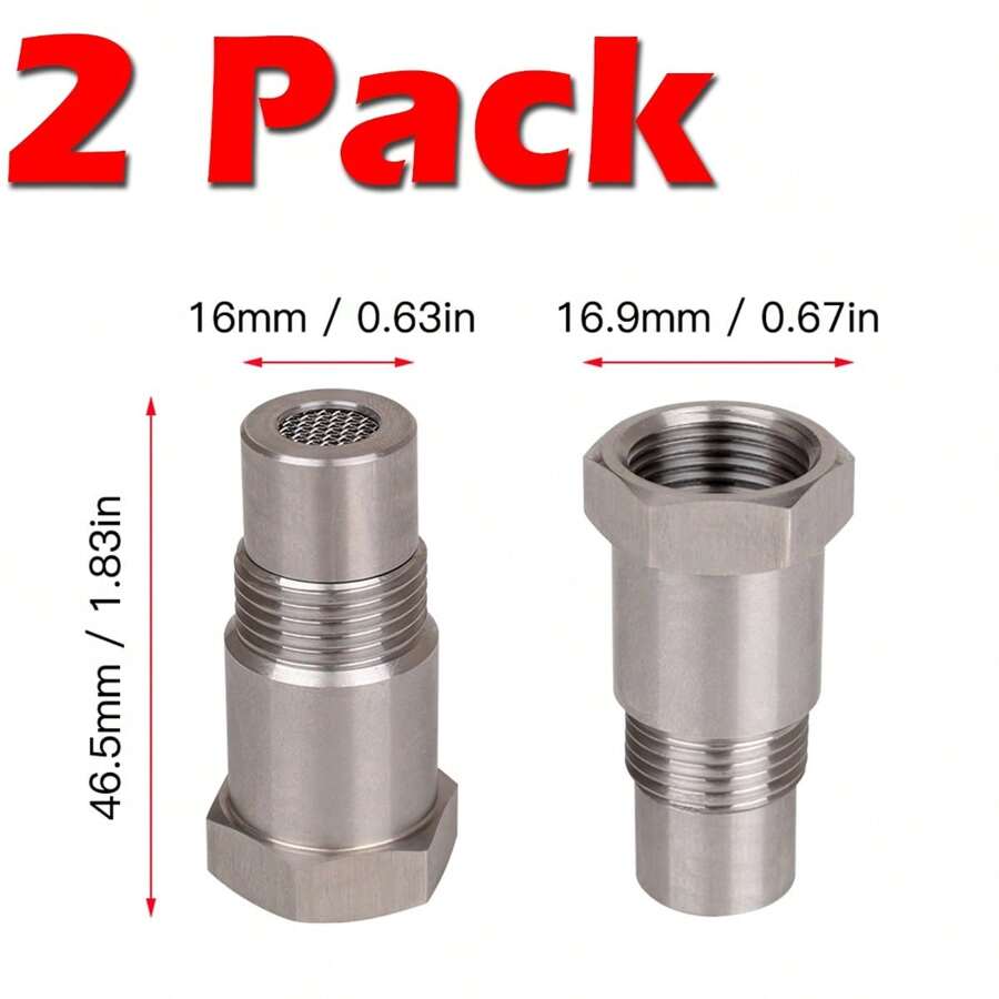 2 Packs 45mm O2 Sensor, Oxygen Sensor Car Cel Fix Check Engine Light ...