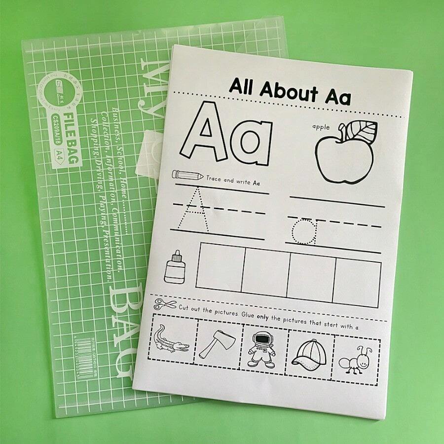 26 Alphabet Worksheets Hand Writting Letters From-A-to-Z Practice Paper ...