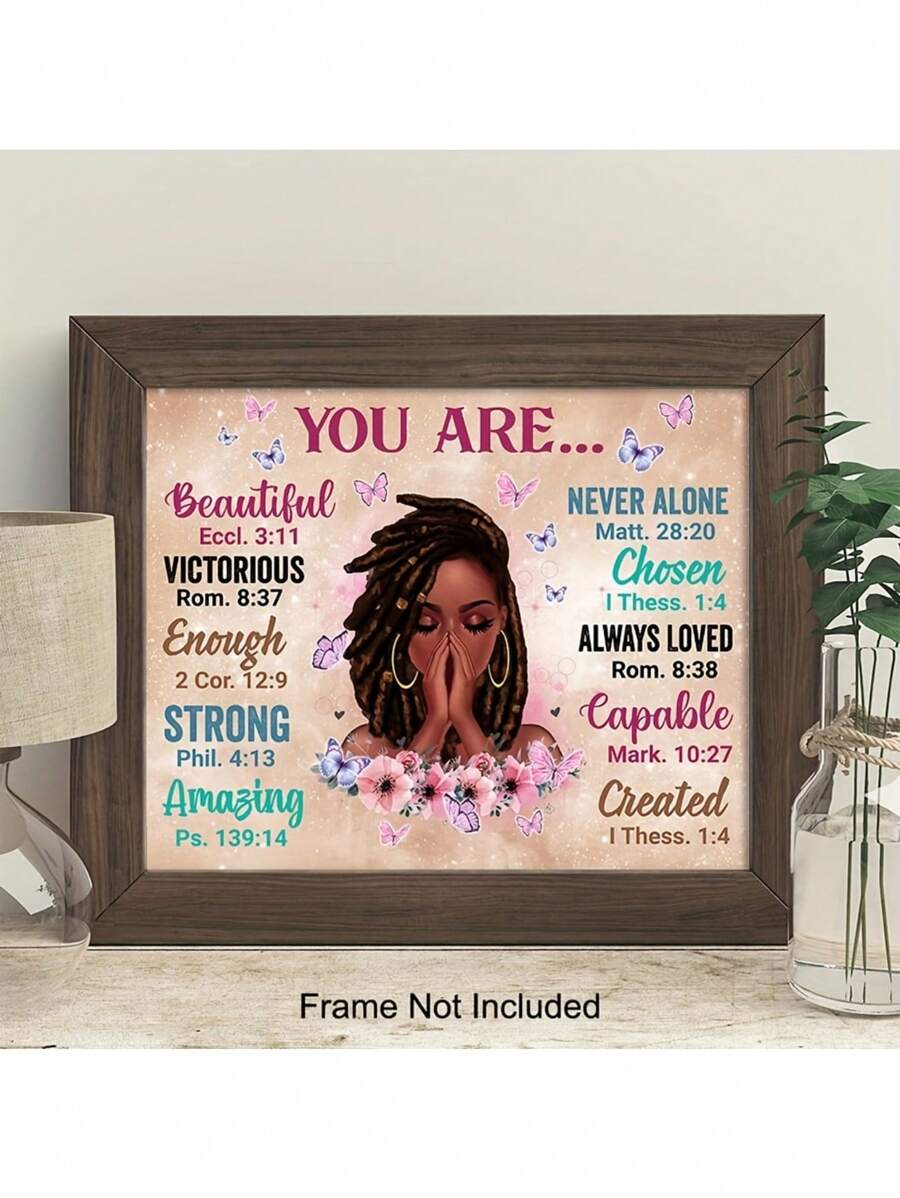1 Pcs African American Wall Art - Christian Gifts For Women, , - Inspiration Black Art ...