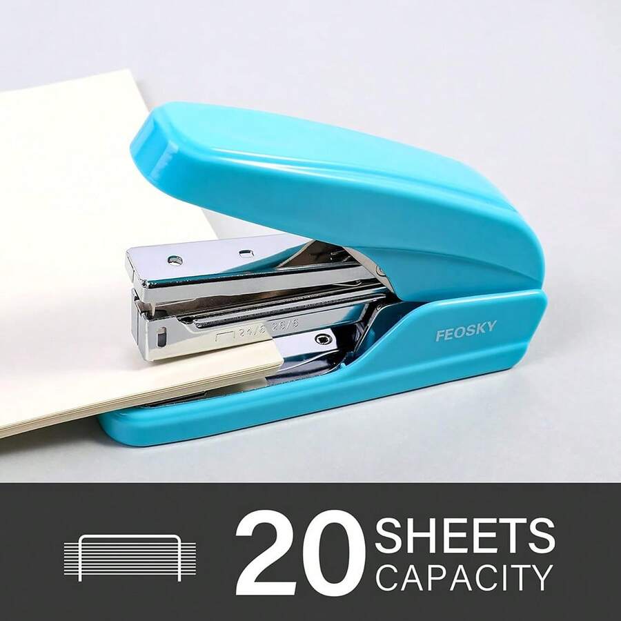 Stapler, One-Click Binding, Can Bind 20 Sheets, Easy And Effortless ...