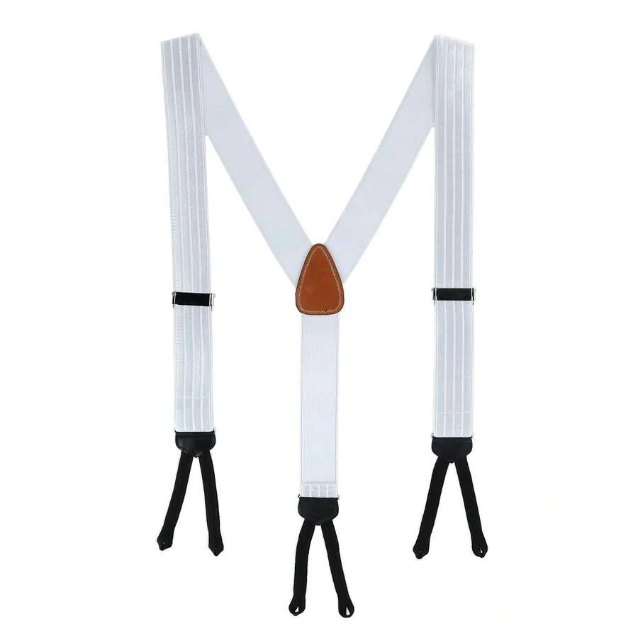 Men's Grand Central Satin Stripe Formal Elastic Braces | SHEIN USA