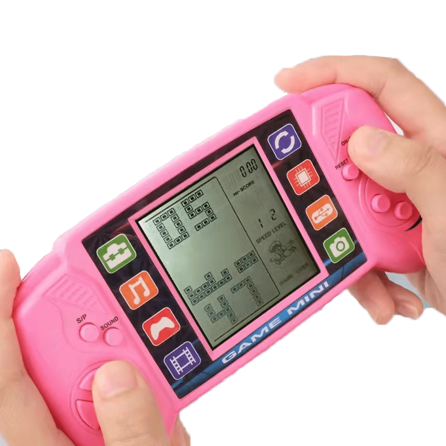 Box Pack 23 Games Handheld Game Player With Large Screen Tetris Game ...