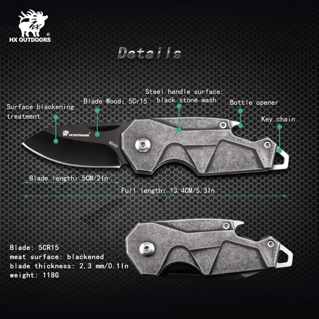 Outdoor Folding Knife, Self-defense Knife, Compact Utility Knife ...