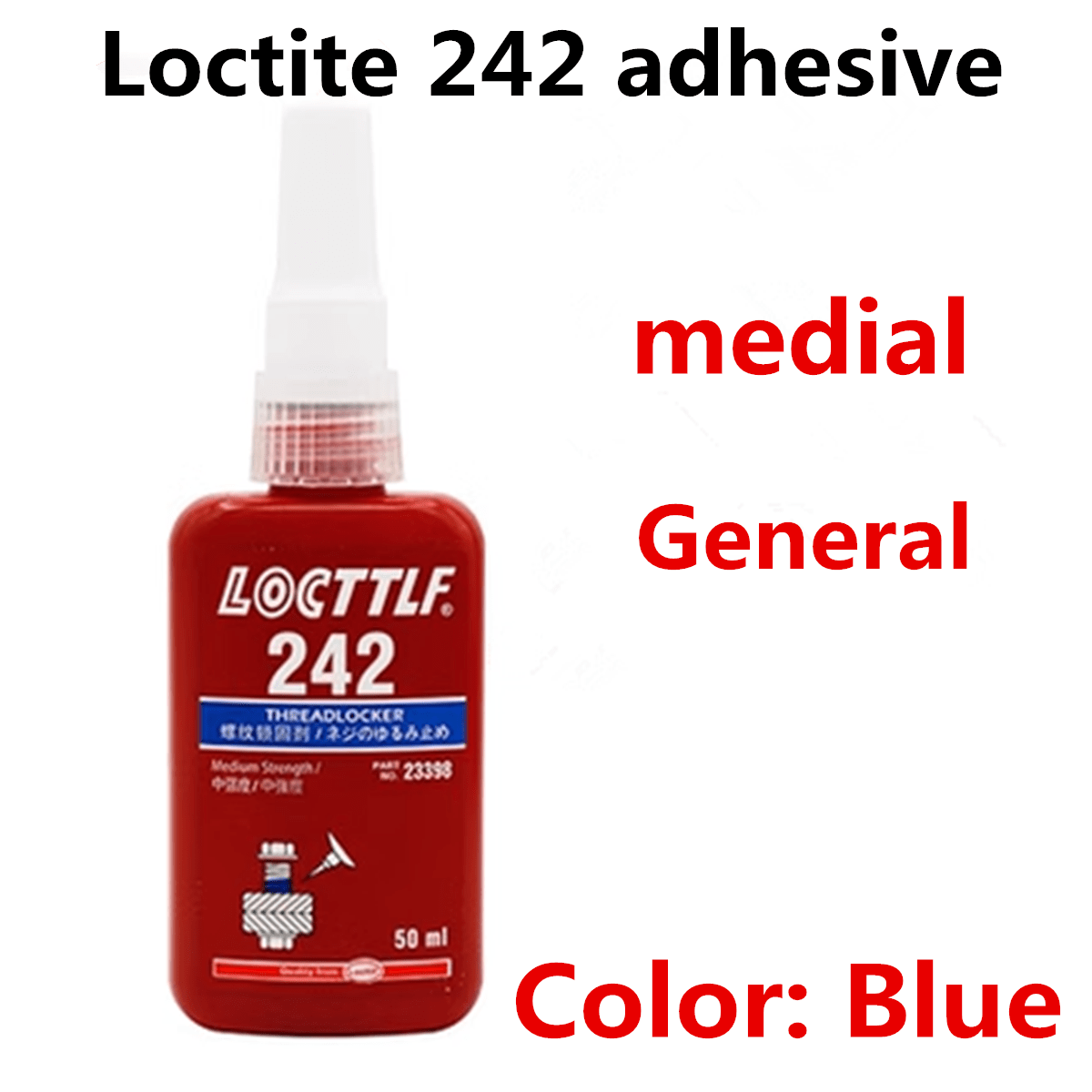 Loctite 242 Screw Adhesive, Threadlocker, Fastener Anti-Loosening ...