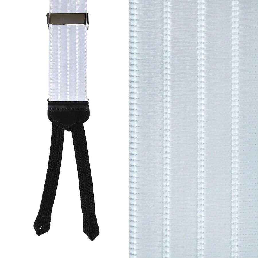 Men's Grand Central Satin Stripe Formal Elastic Braces | SHEIN USA