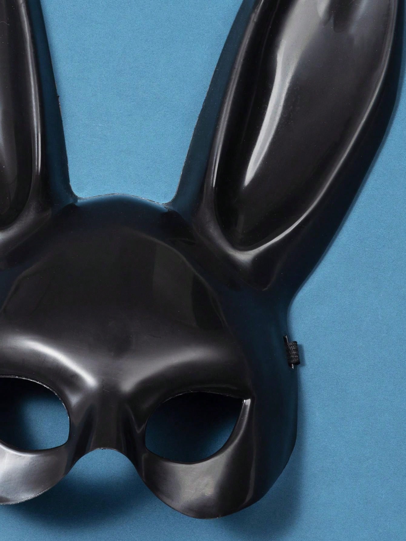 1pc Sexy Black Rabbit Mask With Bunny Ears For Women, Masquerade ...