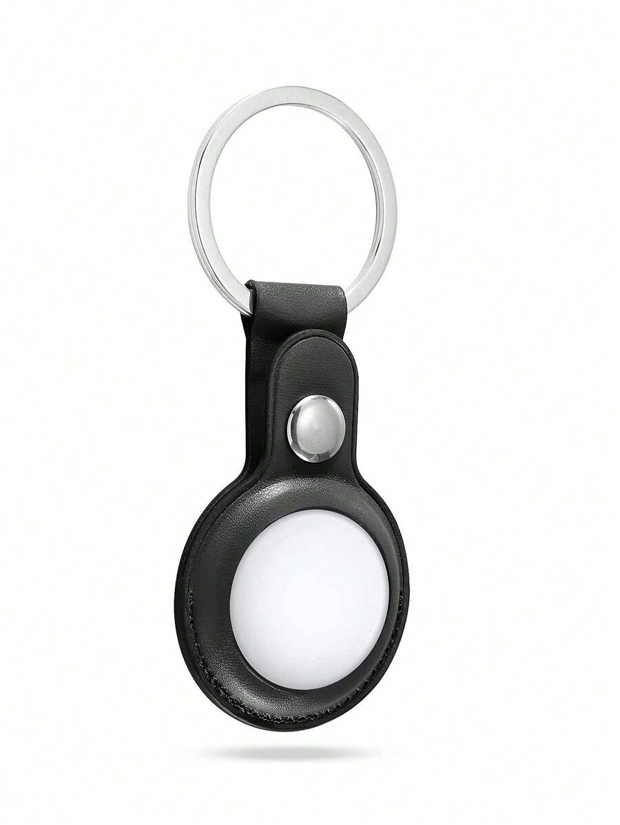 Compatible With Apple Airtag Holder, PU Leather Airtag Keychain Case ...