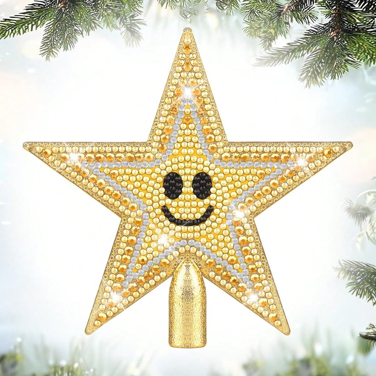 DIY Christmas Tree Topper, Adult Christmas Tree topper with cute face ...