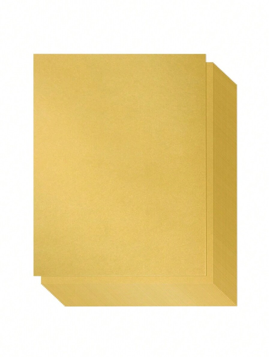 96 Sheets Gold Metallic Shimmer Paper, 8.5 x 11 Double Sided, Letter ...